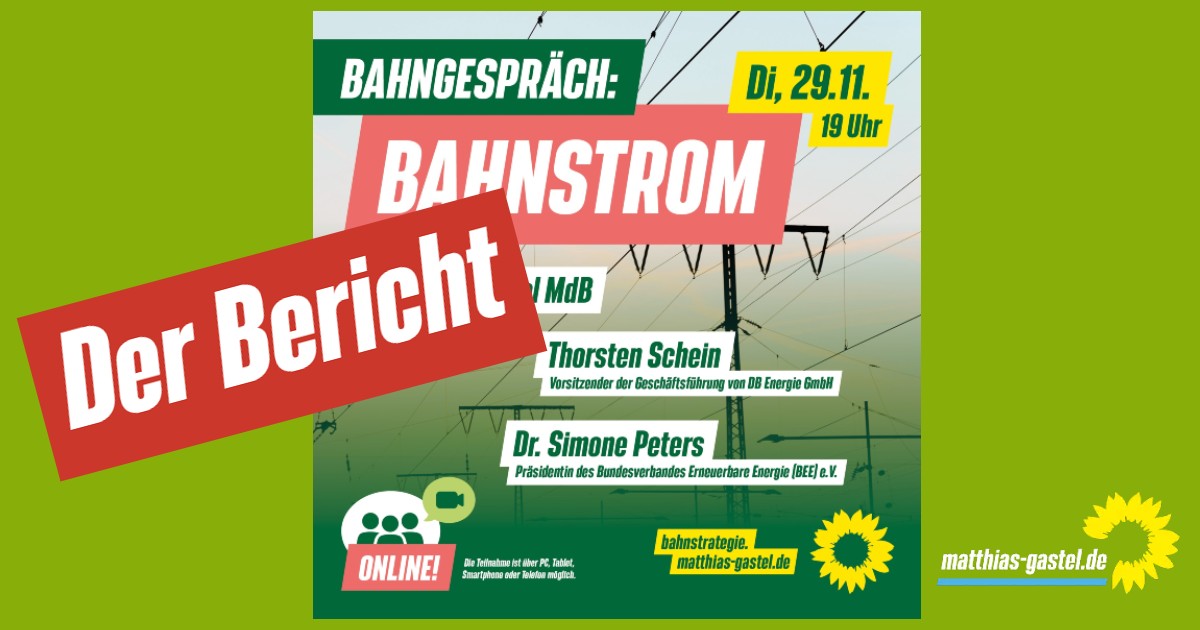 Wo der Bahnstrom herkommt | Matthias Gastel